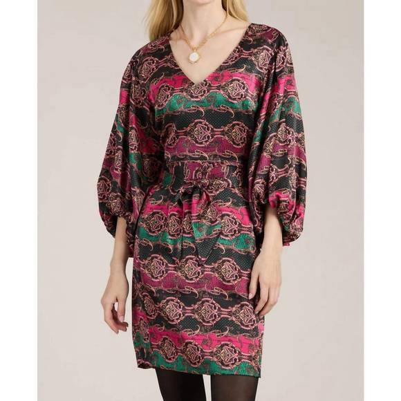 Tyler Boe | Dresses | New Tyler Boe Val Charm Dress In Red Multi | Poshmark